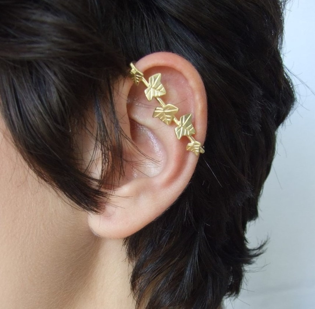 Gold Ear Cuff - Bar Ear Cuff , Wedding Jewelry , Woodland Wedding ...