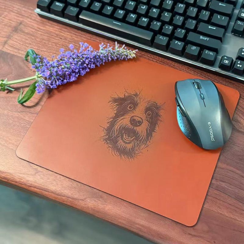 Leather Mouse Pad - Etsy