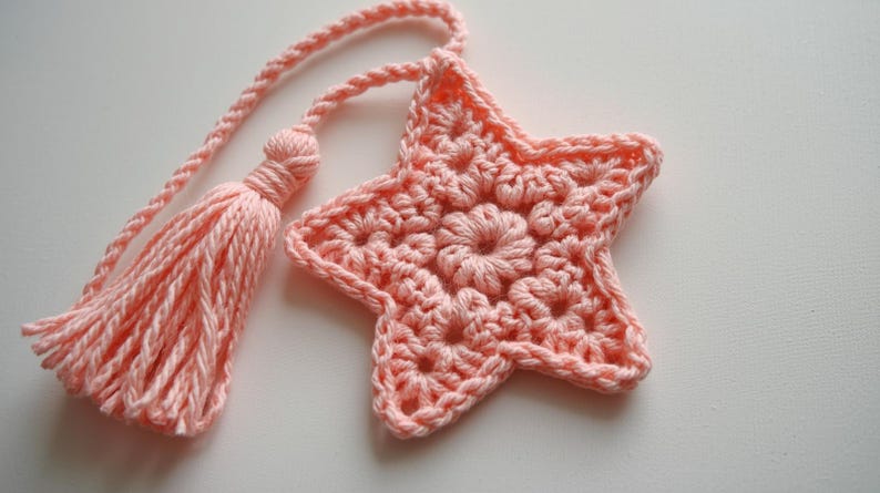 Crochet Star Bookmark Pattern: Easy Tassel DIY Gift (PDF Pattern - Etsy