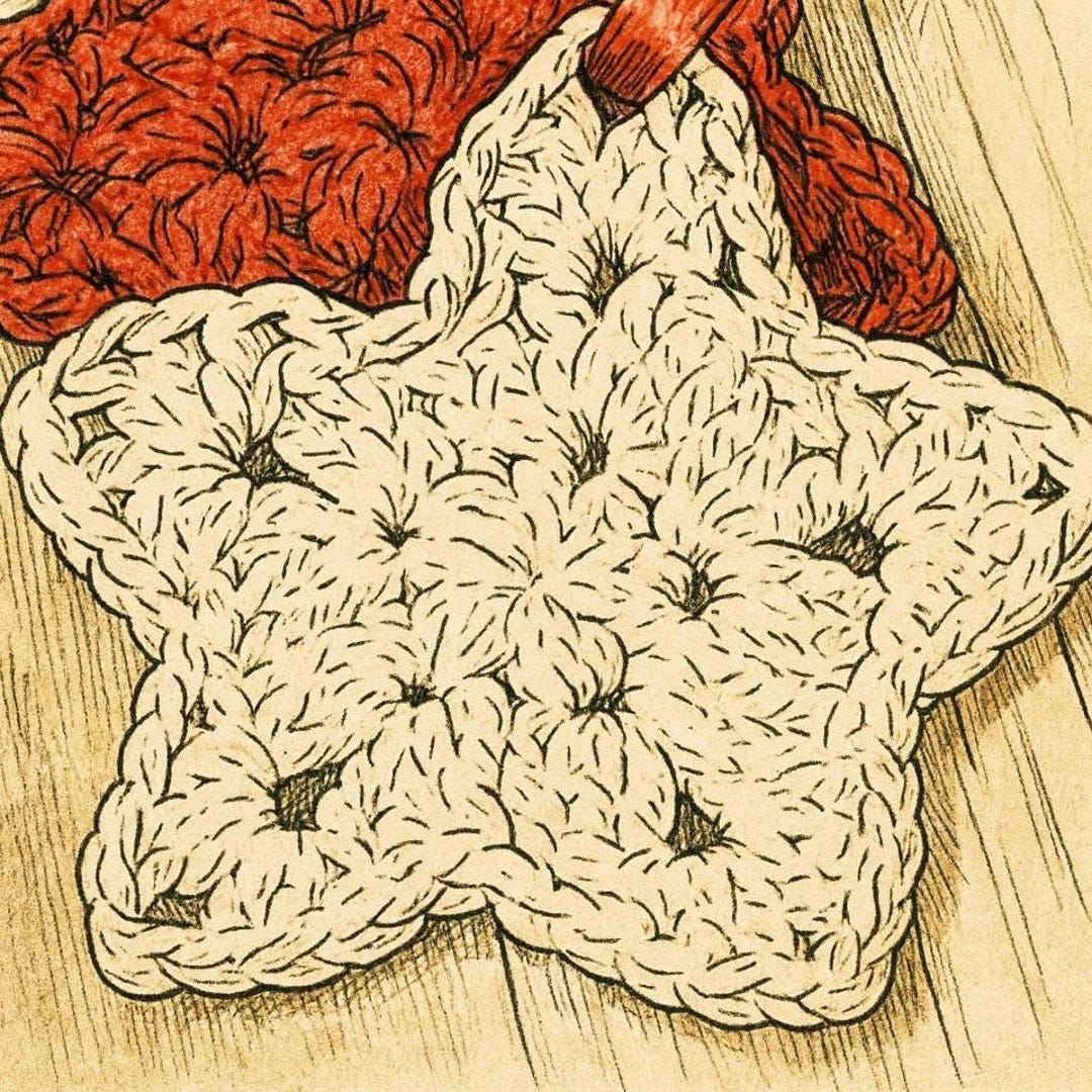 Easy Crochet Star Pattern Pdf—perfect for Garlands, Ornaments ...