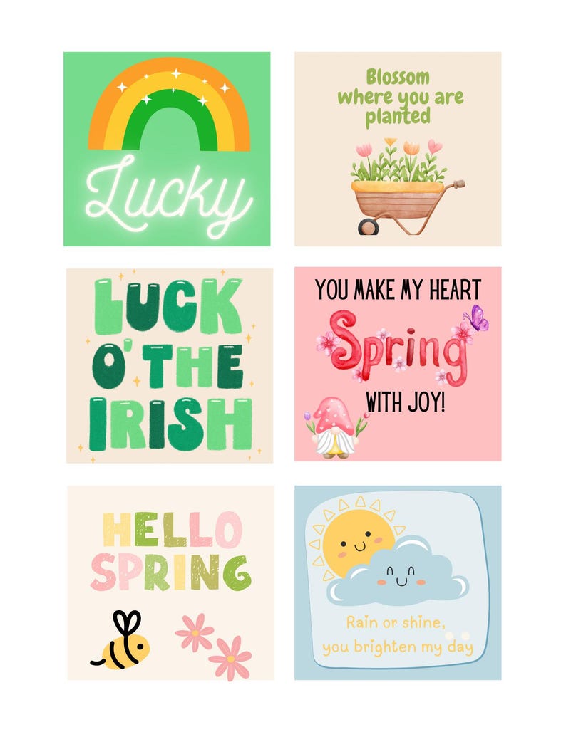 March Themed Lunchbox Notes - Etsy