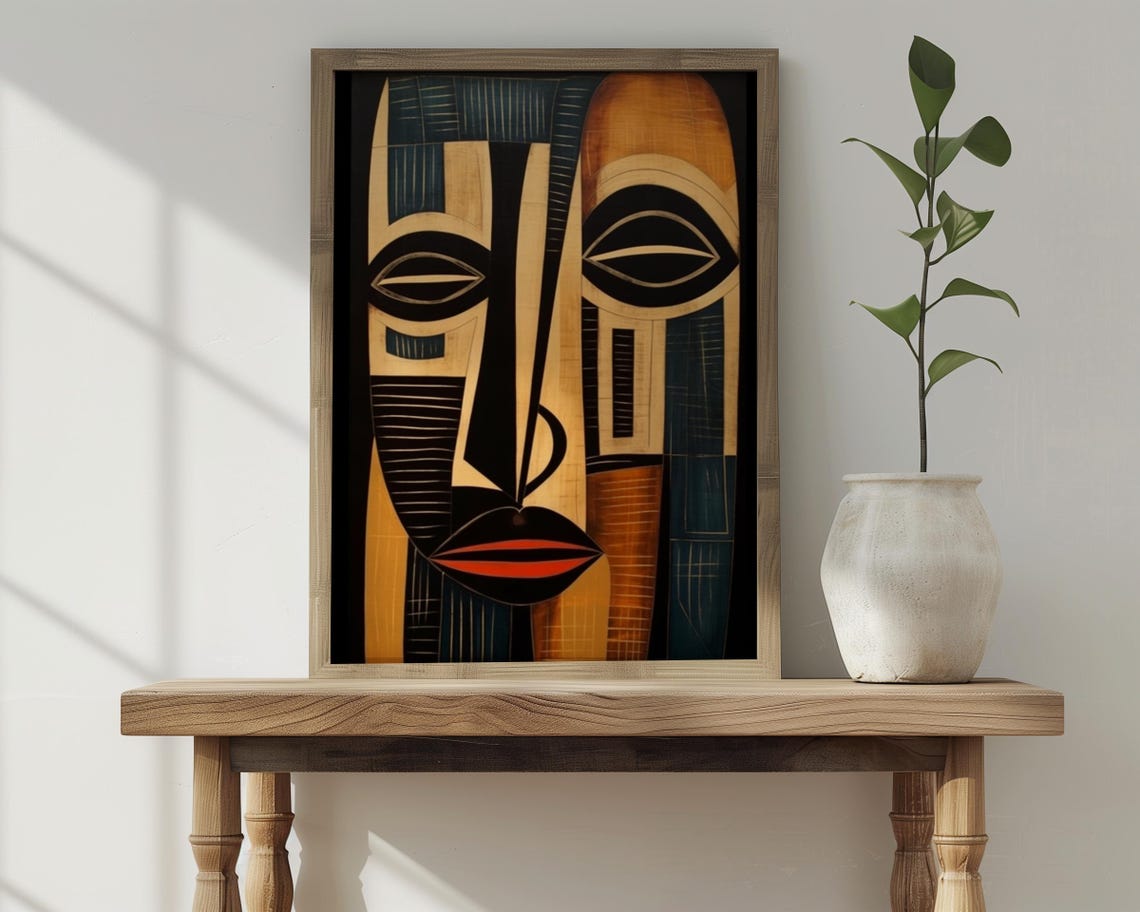 Abstract African Wall Art African Print Art African Culture Art African ...