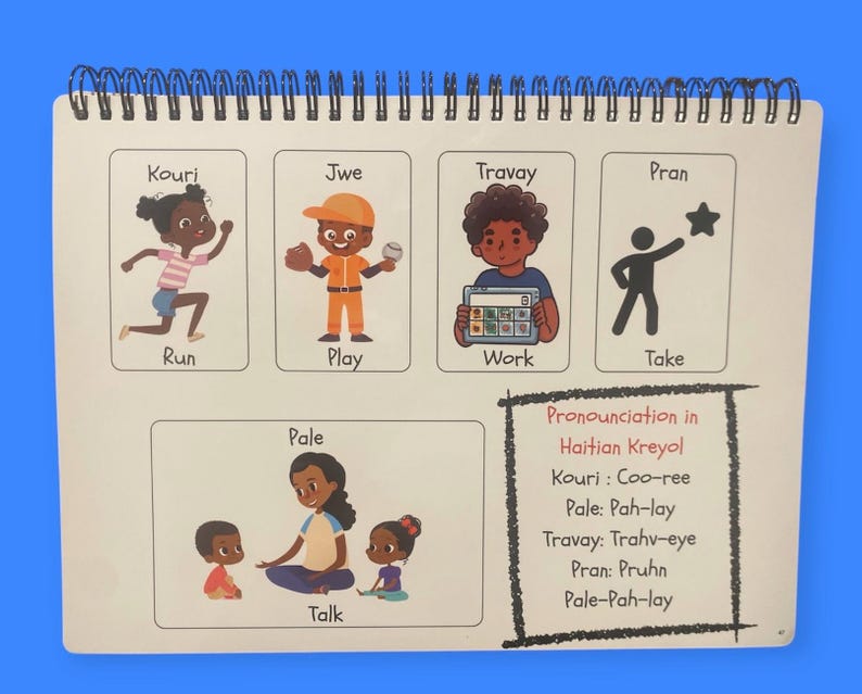 Haitian Creole Alphabet Tracing Workbook for Kids | Erasable and ...