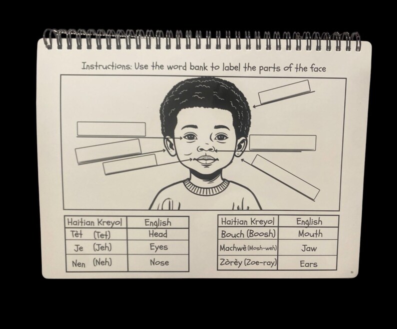 Haitian Creole Alphabet Tracing Workbook for Kids | Erasable and ...