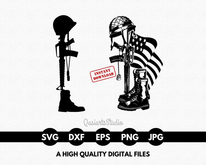 Military Fallen Soldier Svg, Fallen Soldier Tribute Svg, Veteran ...