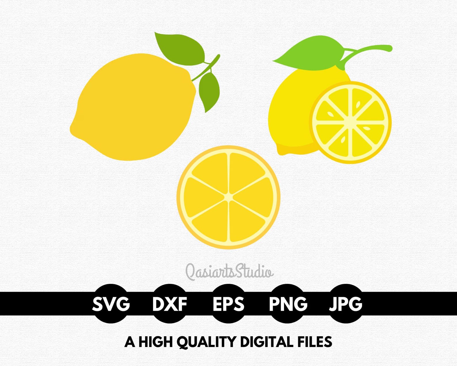 Lemon Svg Bundle, Svg Files for Cricut, Lemon Layered Slice Svg, Fruit ...