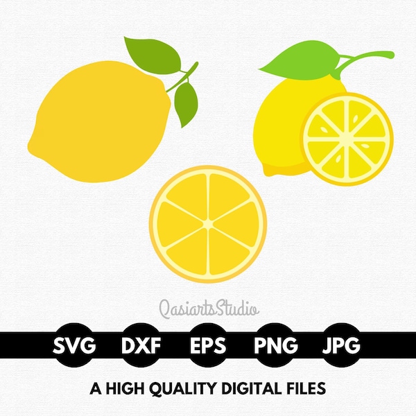 Lemon Svg - Etsy