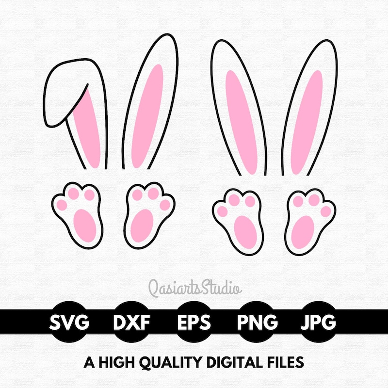 Easter Bunny Decal Faces - Etsy UK