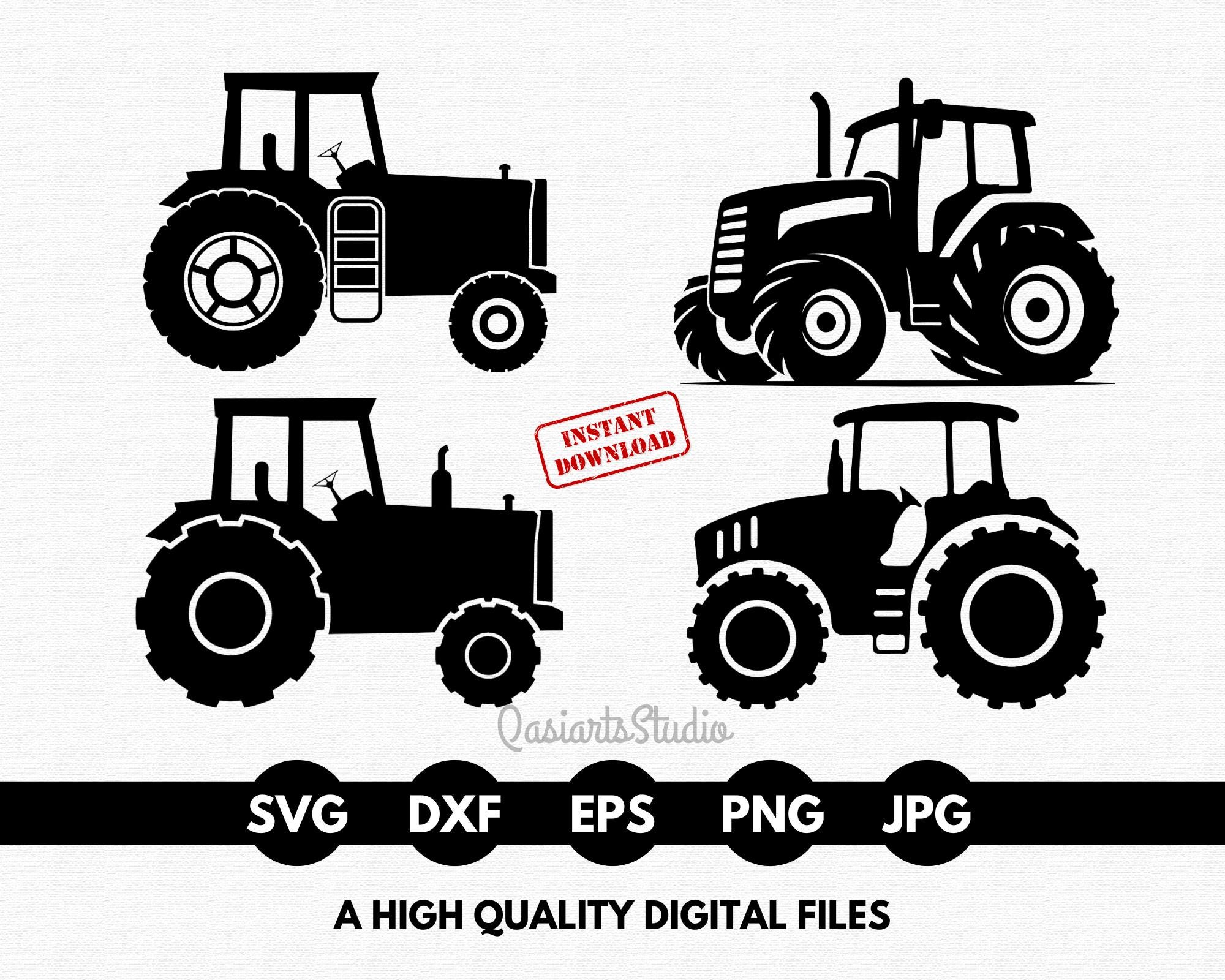 Tractor Svg Bundle, Farm Tractor Svg, Farming Svg, Tractor Png, Tractor ...