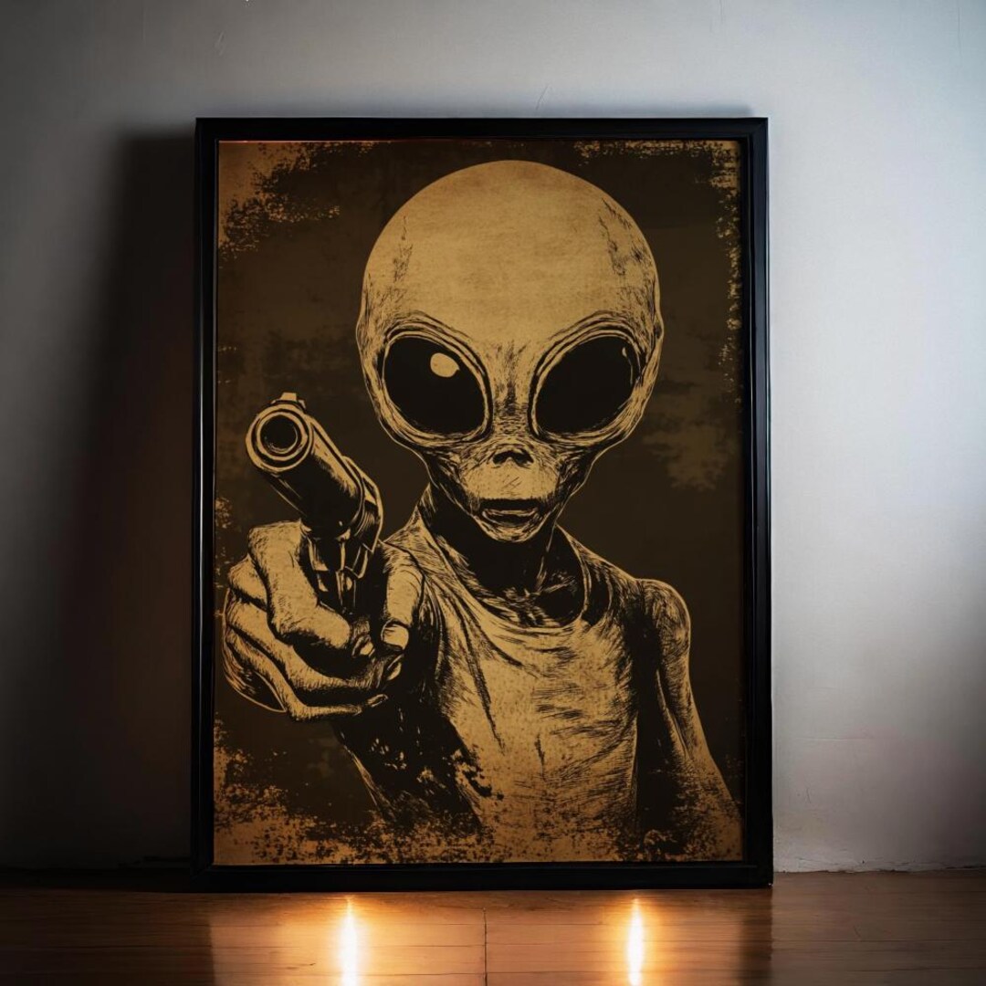 Alien Poster, UFO Poster, I Want to Believe, Alien, Alien Abduction ...