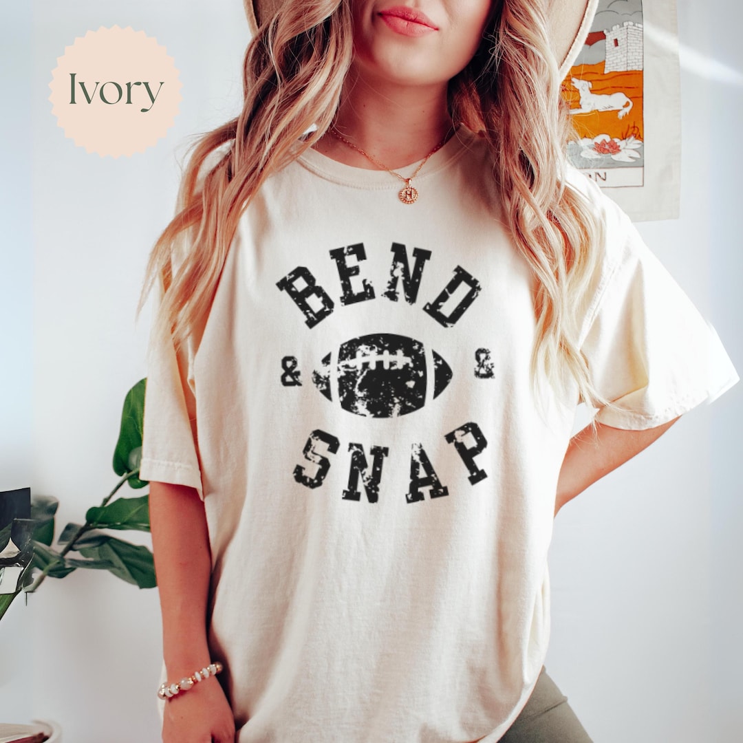 Comfort Colors Bend and Snap Shirt: Funny Football Tee, Retro Game Day ...