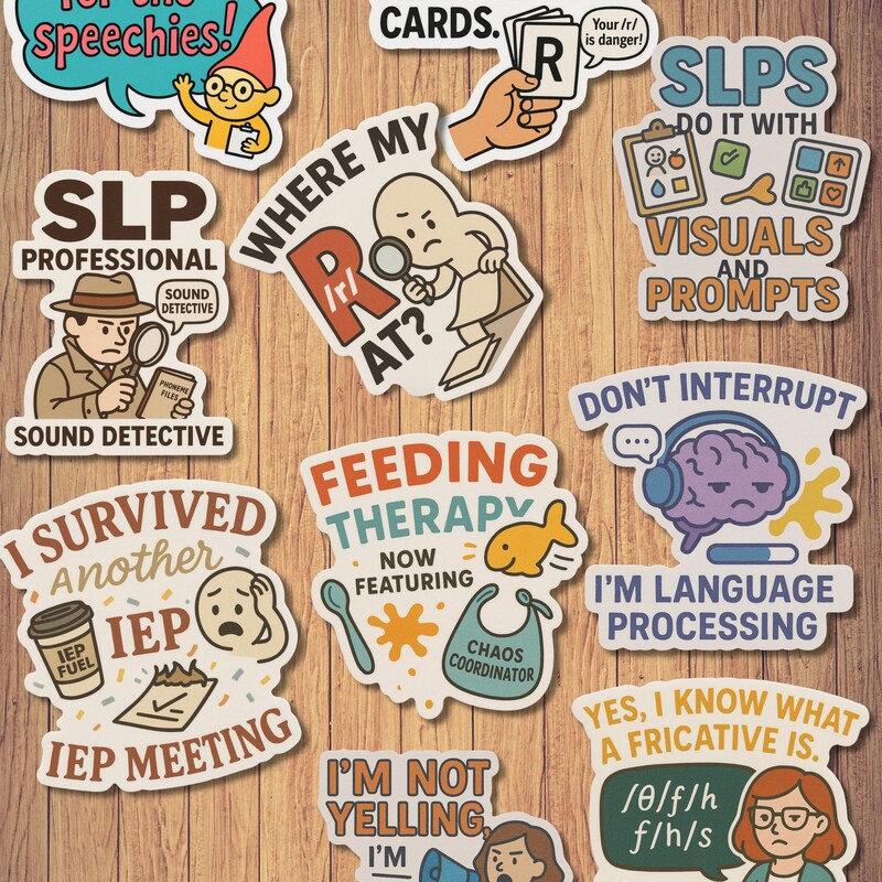 Speech Therapy Stickers - Etsy