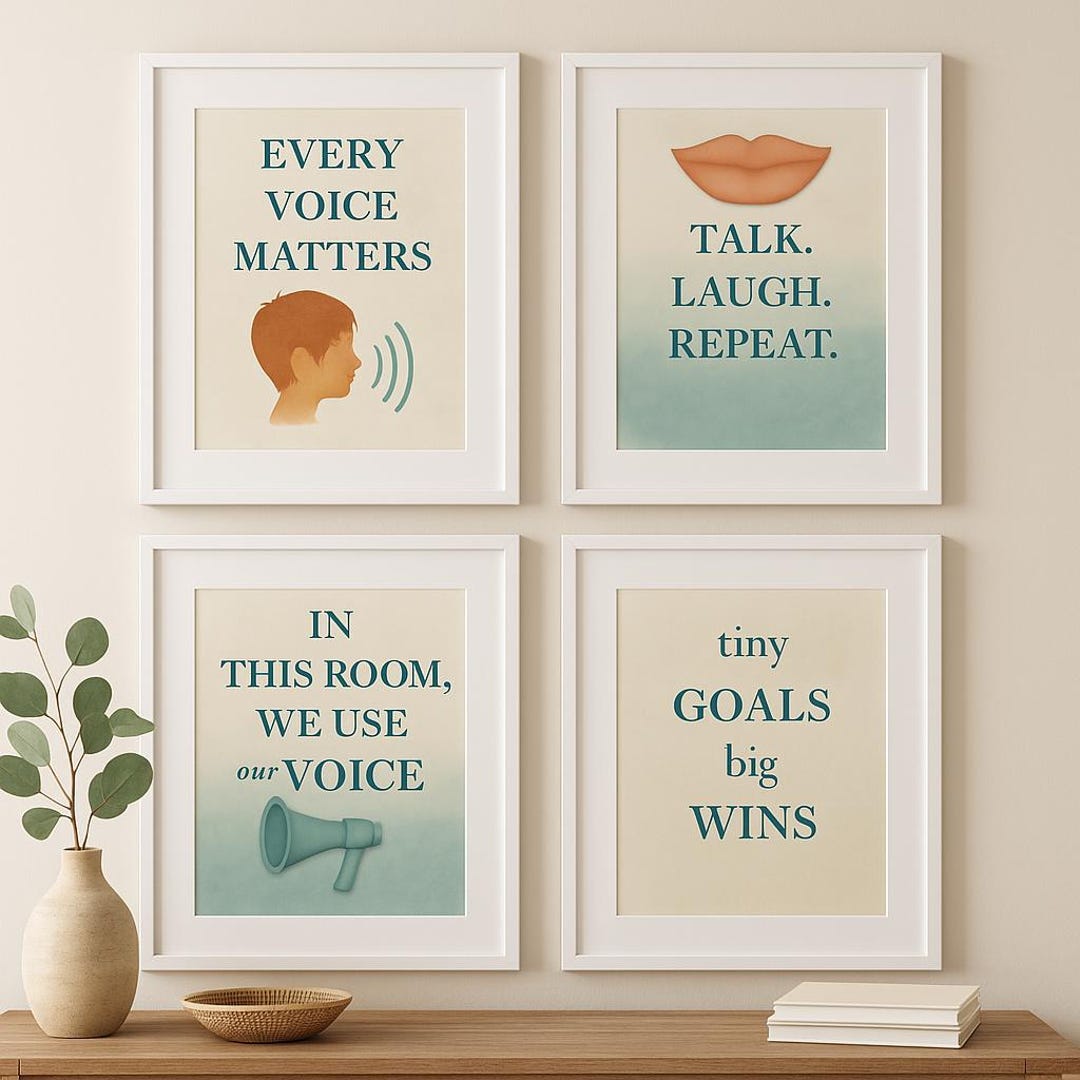 SLP Office Decor: Motivational Speech Therapy Art Prints (8x10) - Etsy
