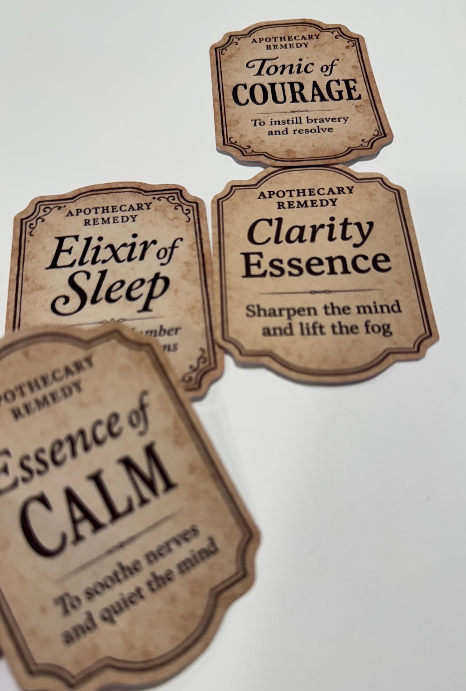 Apothecary Potion Stickers: Witchy Elixir Labels, Set of 4 - Etsy