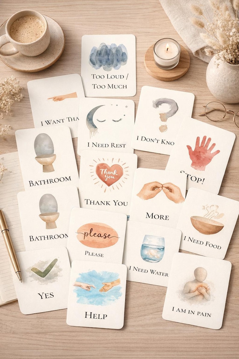 Visual Communication Cards | Autism, Nonverbal Support - Etsy