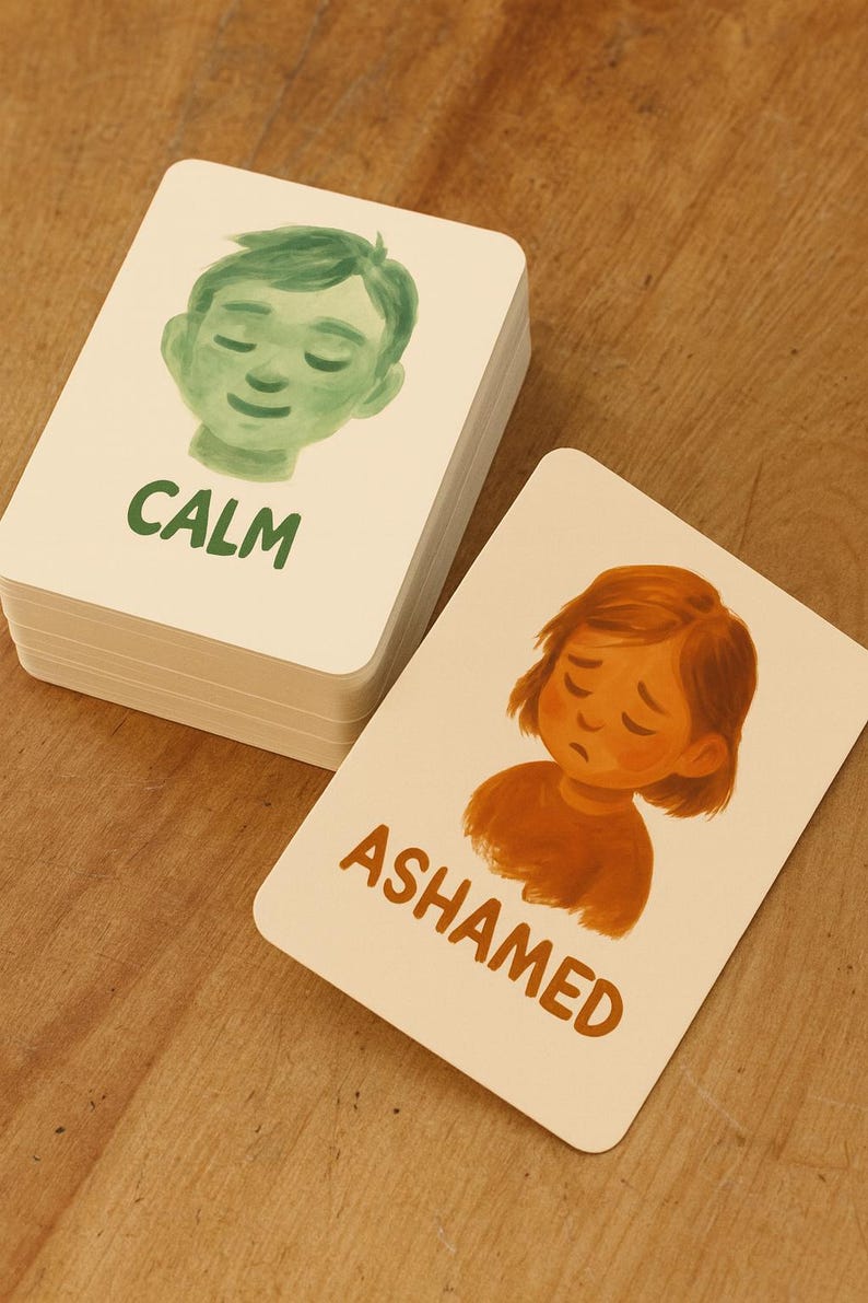 Kids Emotion & Calming Techniques Card Deck | 54 SEL Cards - Etsy