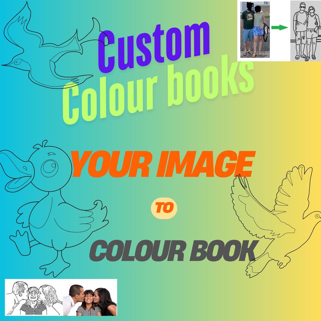 Personalized Coloring Book, Custom Coloring Pages, Customized Coloring ...