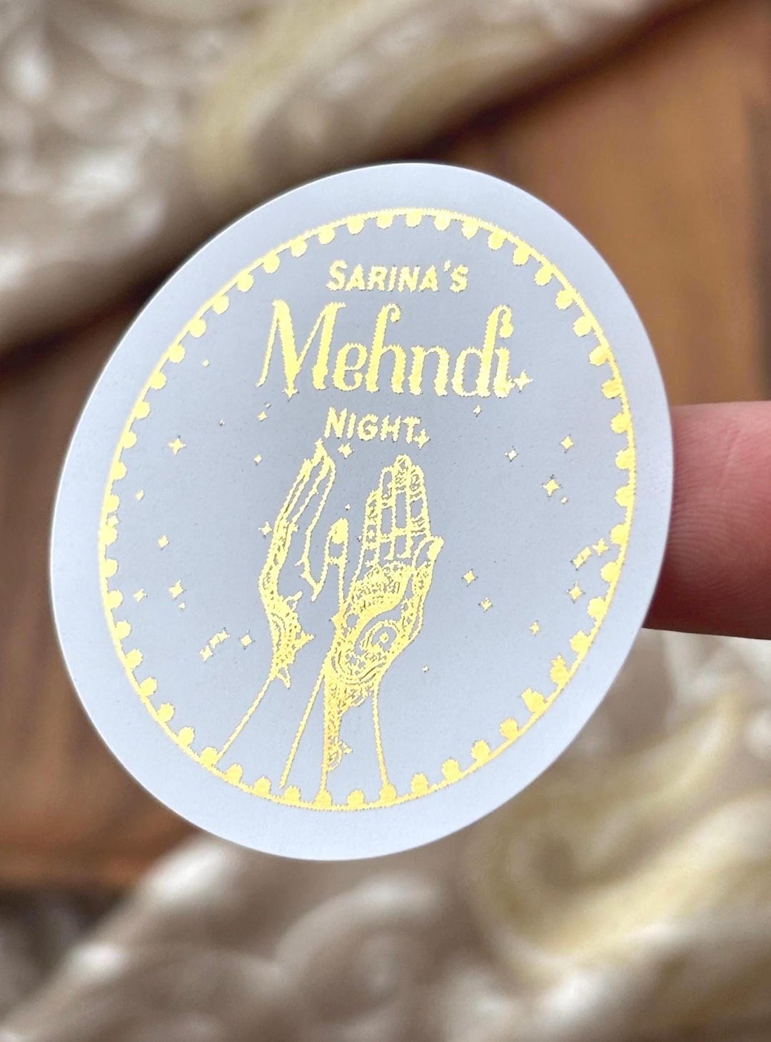 Editable Mehndi Night Label | Punjab Inspired | Foiled | Edited for You ...