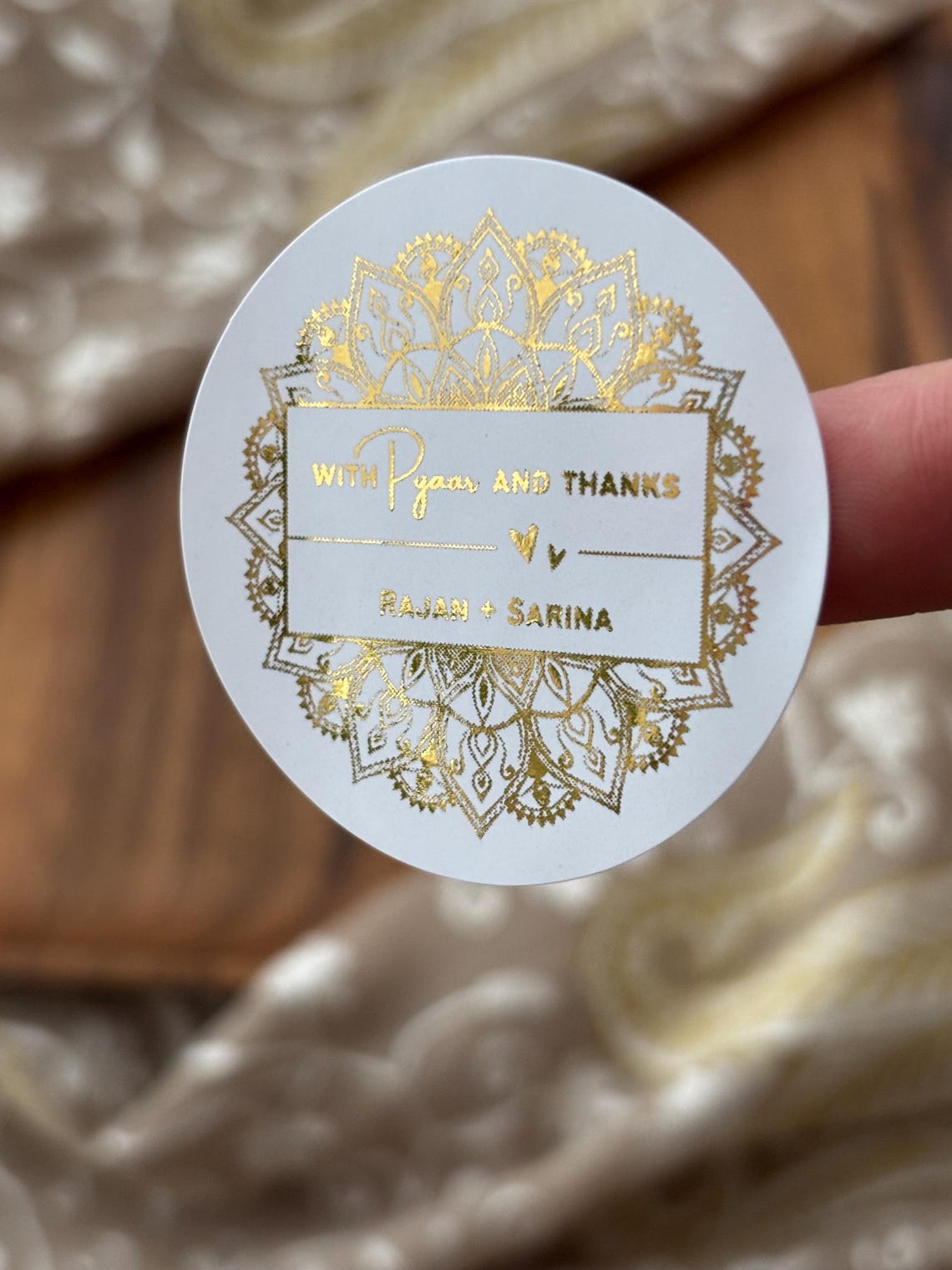 Editable Label | With Pyaar and Thanks | Dhanvaad | Punjabi Inspired ...