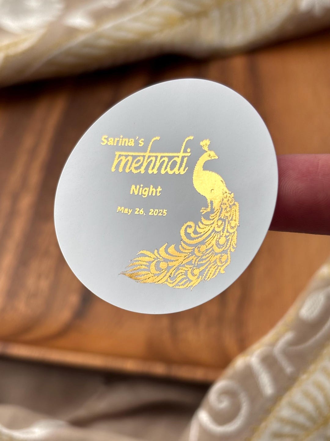 Editable Label | Mehndi Night Label | Punjab Inspired | Foiled | Edited ...