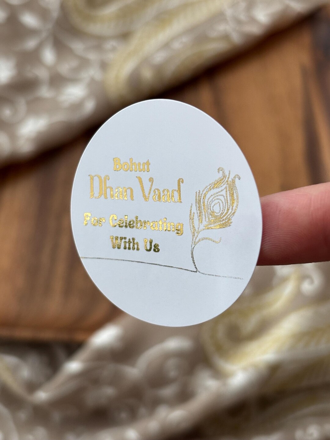 Editable Label | Bohut Dhanvaad | Thank You Label | Punjabi Wedding ...