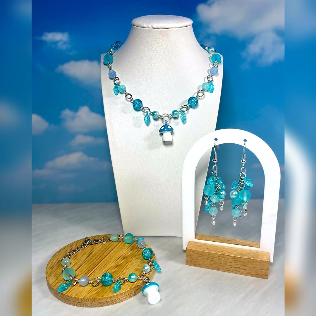 Magic Mushroom Grove Jewelry Set – Whimsical Festival Rave Fairy ...