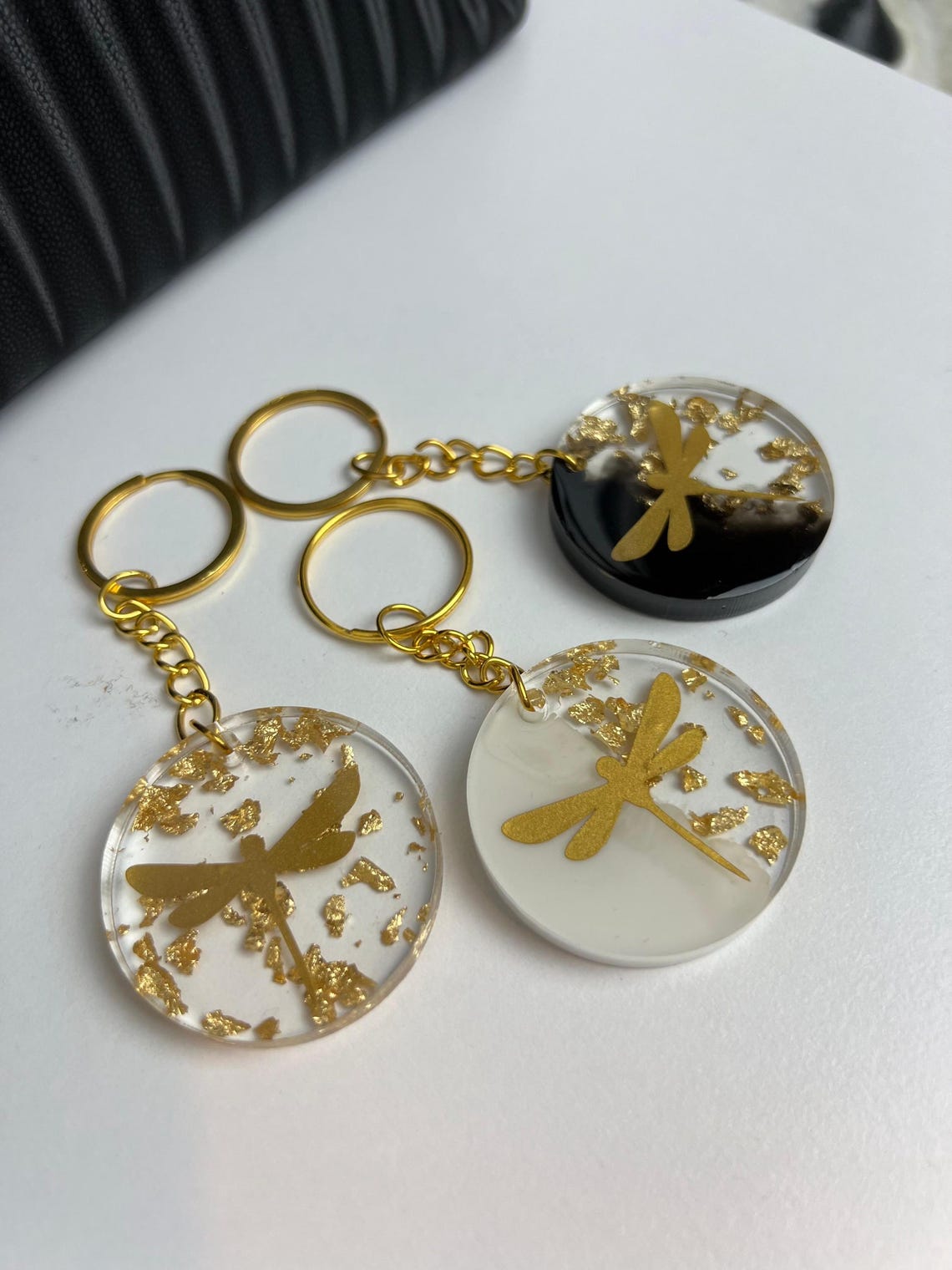 Personalised Keyring Resin Letter Keychain Leaving a Gift a Gift for ...