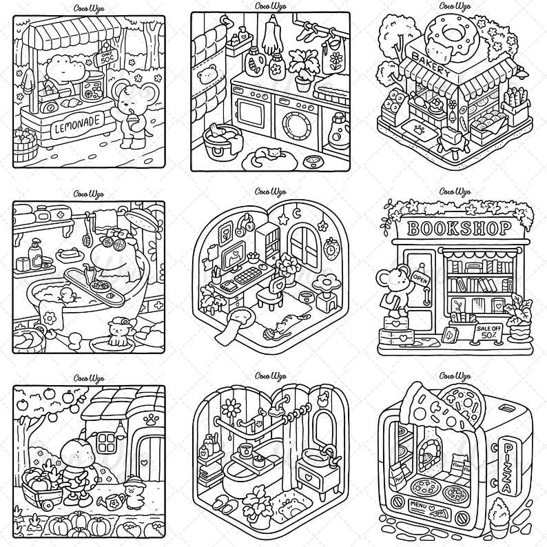 2000+ Coco Wyo Coloring Book Mega Bundle, Coloring Book Bundle, Girl ...