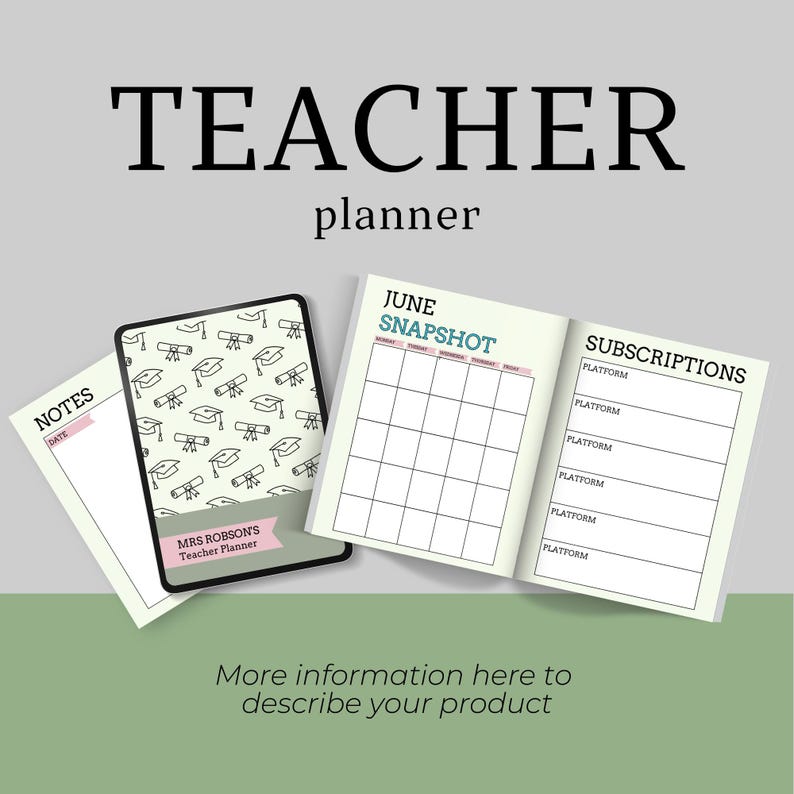 Printable Teacher Planner 2025, Weekly Lesson Plans, Homeschool Planner ...