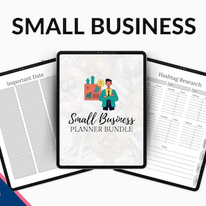 Small Business Planner, Printable Business Planner Bundle Editable ...