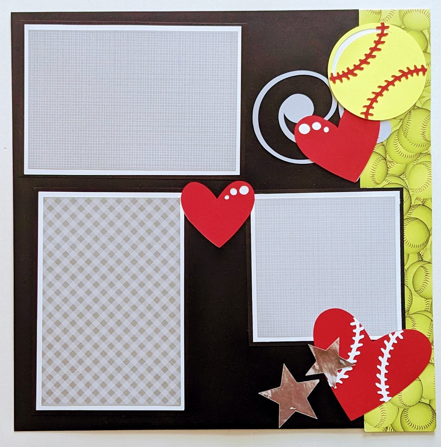 Softball Scrapbook Pages Scrapbook Layout Travel Junior High High ...