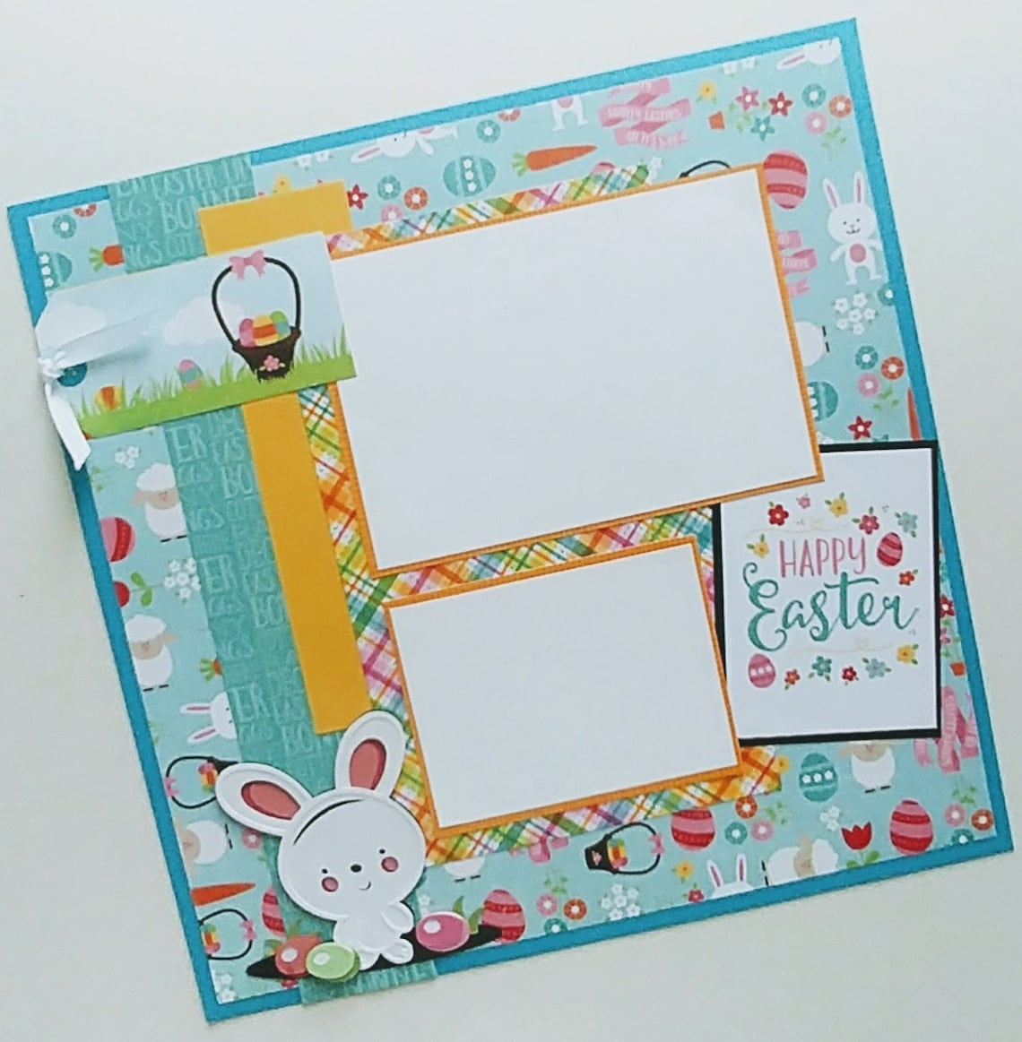 Easter Scrapbook Page Scrapbook Layout for Easter Easter - Etsy