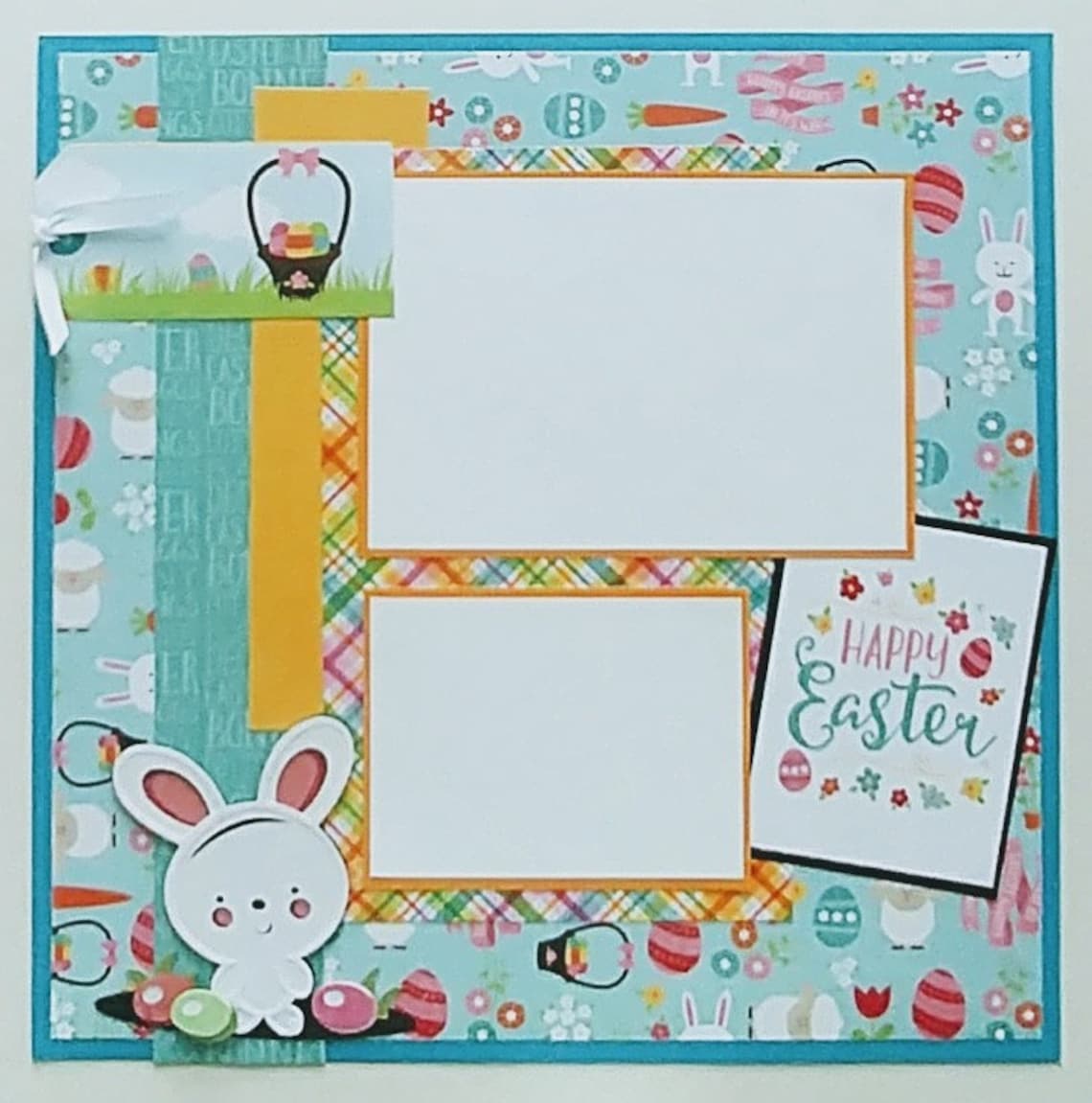 Easter Scrapbook Page Scrapbook Layout for Easter Easter - Etsy