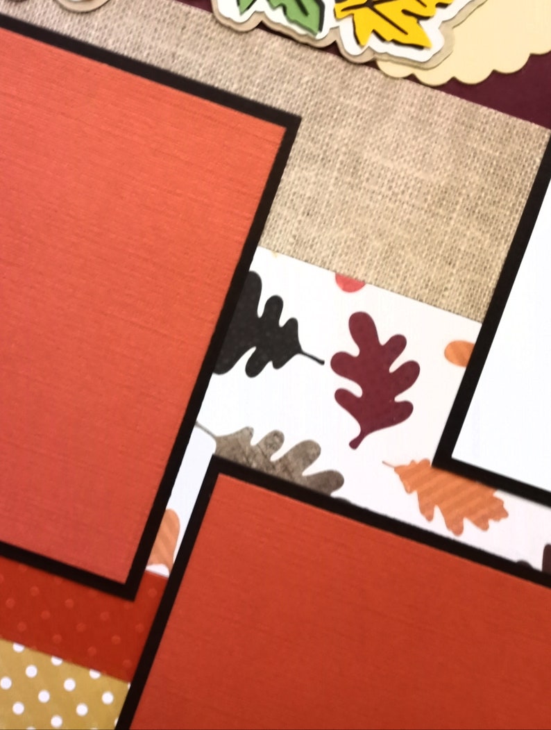 Fall Scrapbook Layout Family Fun Scrapbook Page Fall Autumn ...