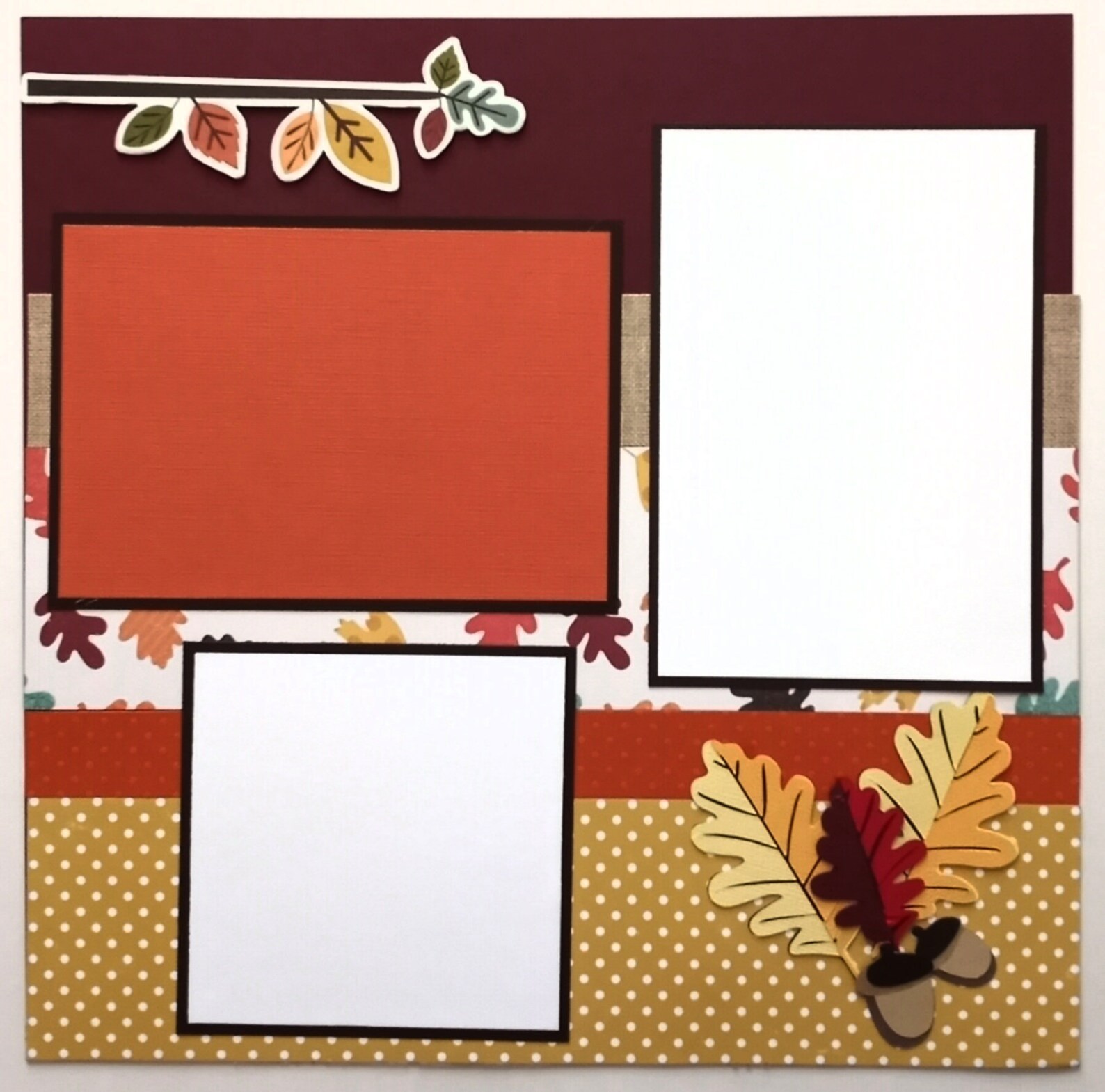 Fall Scrapbook Layout Family Fun Scrapbook Page Fall Autumn ...