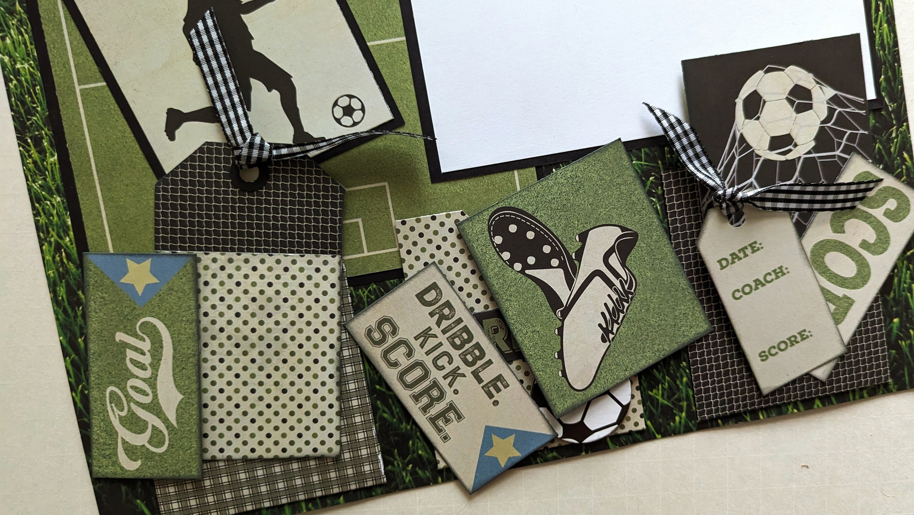 Girls Soccer Scrapbook Layout Sports Youth Junior High Club Premade ...