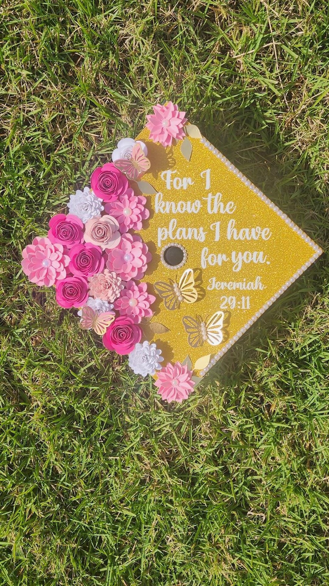 Personalized Floral Graduation Cap Topper: Custom Class of 2025 ...