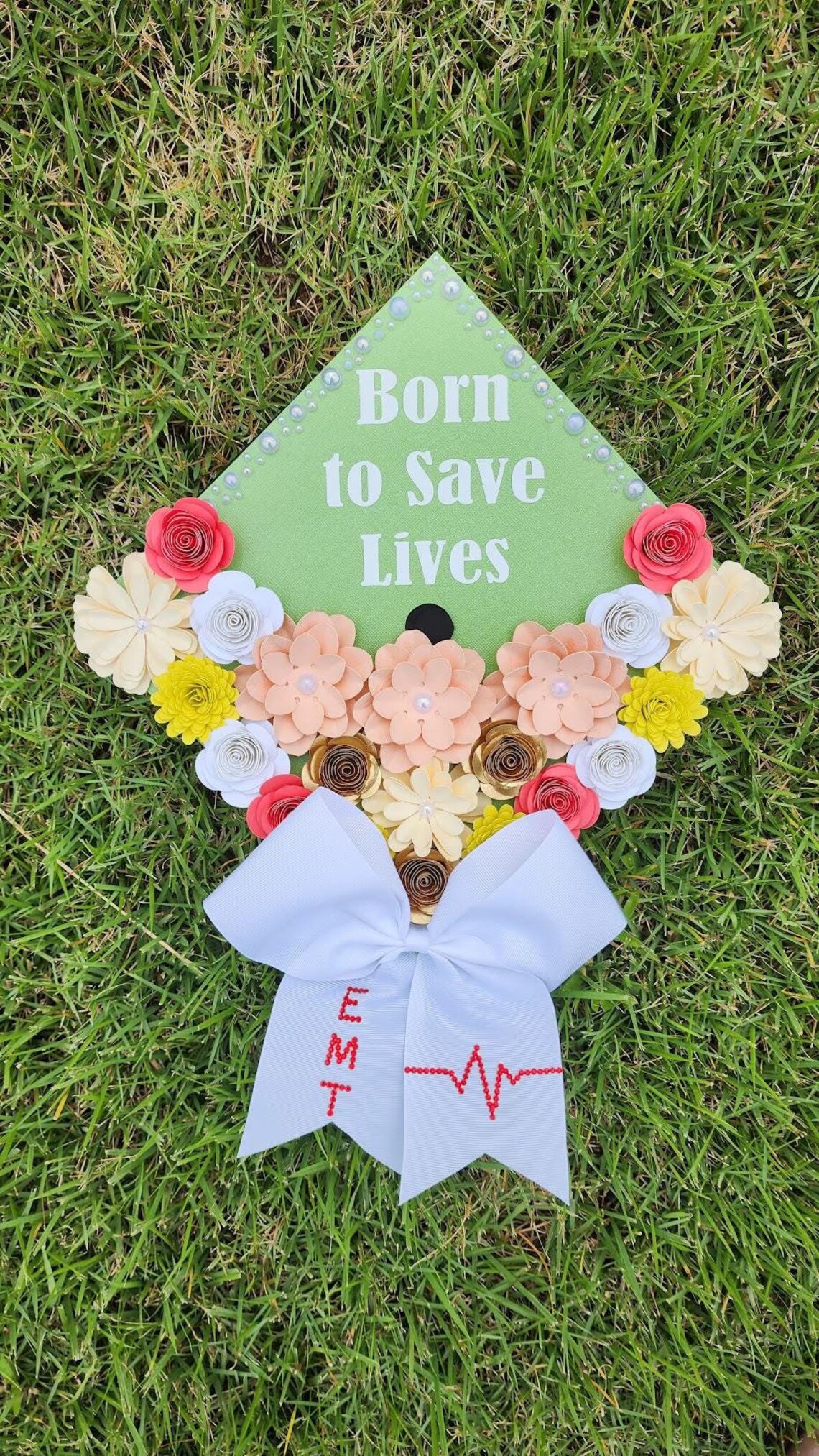Graduation Cap Topper, EMT Graduation Cap, Custom Graduation Topper ...