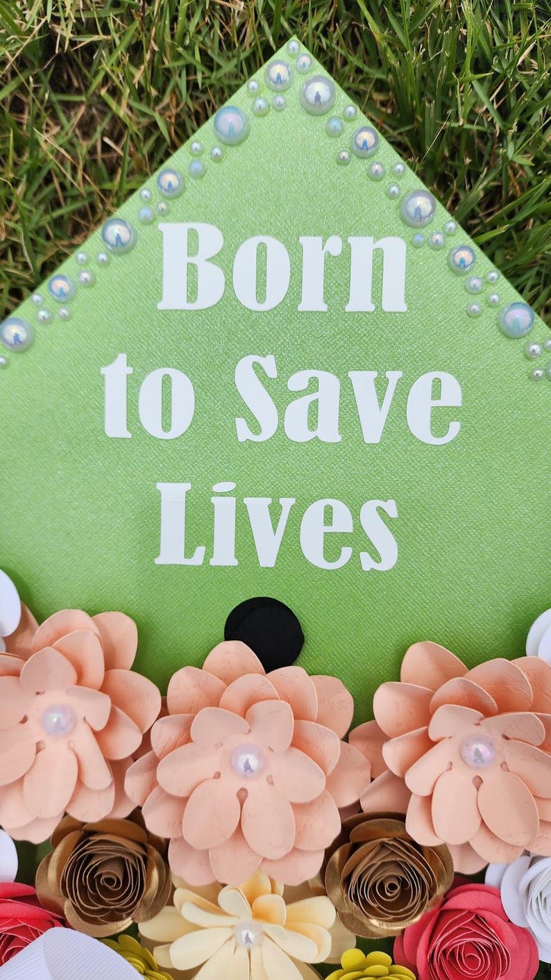 Graduation Cap Topper, EMT Graduation Cap, Custom Graduation Topper ...