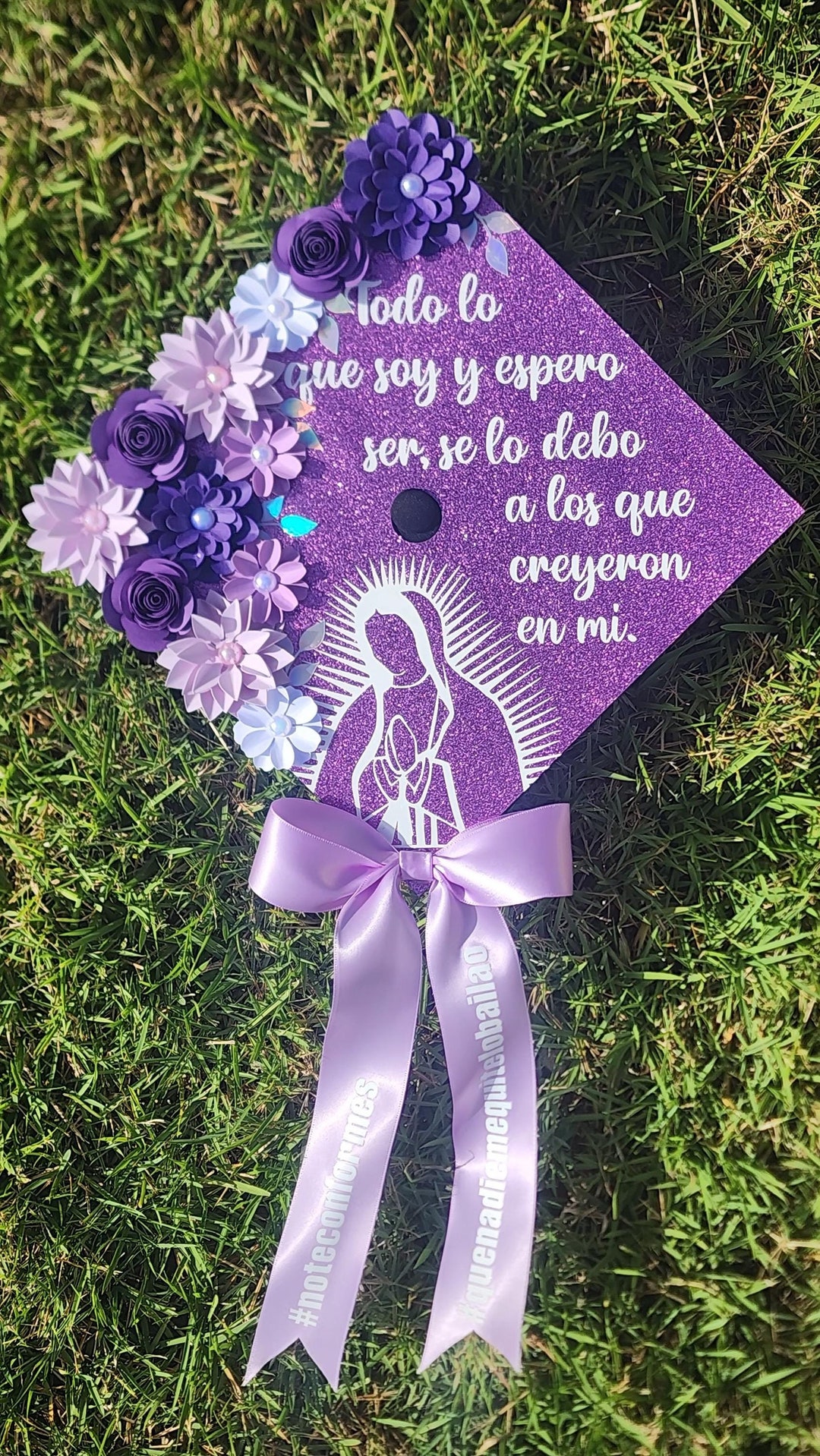 Graduation Cap Topper, Virgin Mary Graduation Cap, Personalized Grad ...