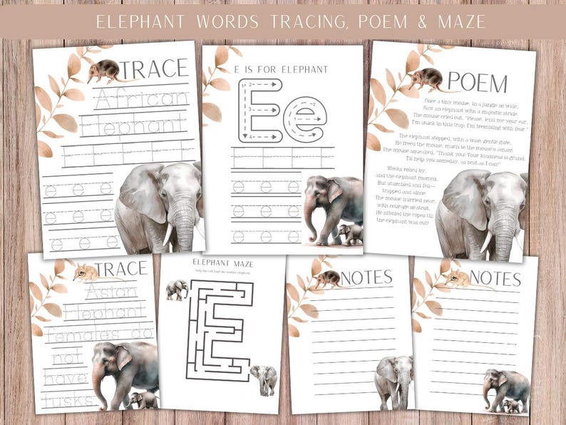Elephant Unit Study, Kindergarten-3rd Grade, Science, Homeschool ...