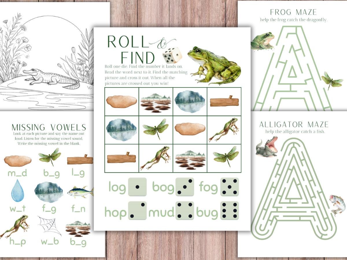 Alligator Unit Study: Hands-on Science, Math & Reading (printable, K ...