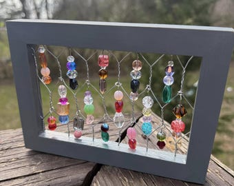 Chicken Wire Suncatcher, Framed Chicken Wire, Framed Suncatcher, Wired ...