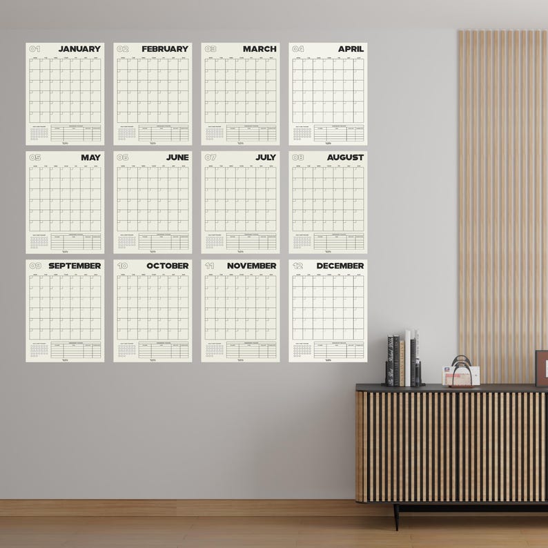 Student Monthly Calendar Printable | Academic Planner (PDF) - Etsy