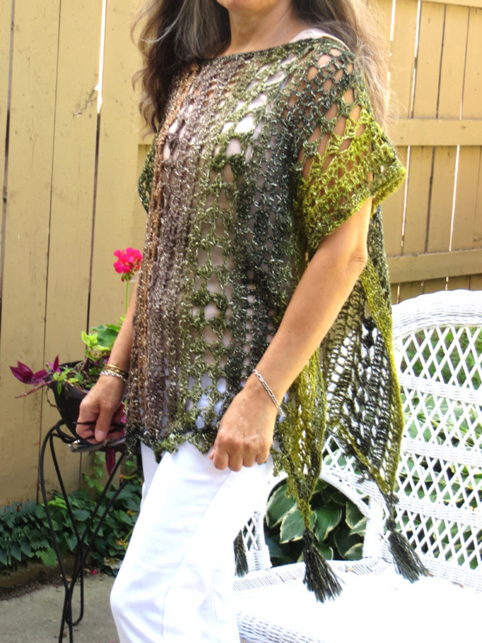 Crochet Lace Poncho Pattern: Easy Summer Top (PDF Pattern) - Etsy