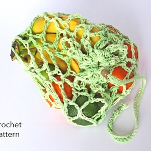 CROCHET PATTERN Mesh Produce Bags: Reusable Set of Four - Etsy