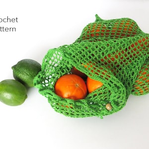 CROCHET PATTERN Mesh Produce Bags: Reusable Set of Four - Etsy