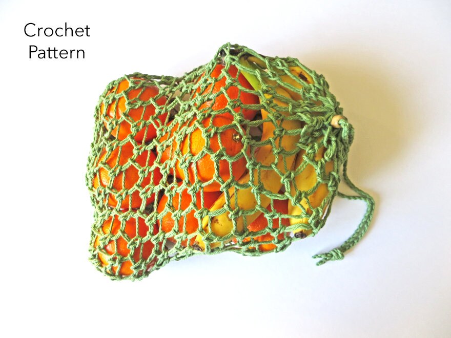 CROCHET PATTERN Mesh Produce Bags: Reusable Set of Four - Etsy