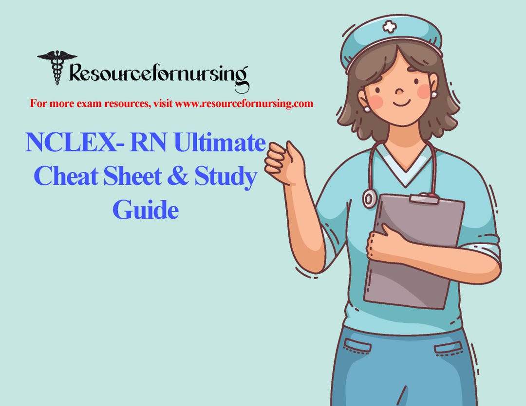 NCLEX-RN Ultimate Cheat Sheet & Study Guide - Etsy