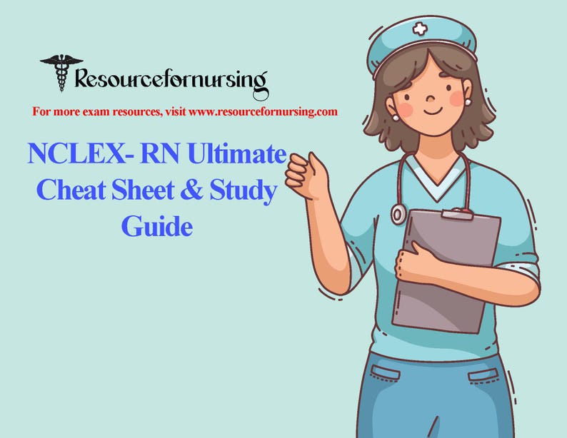 NCLEX-RN Ultimate Cheat Sheet & Study Guide - Etsy
